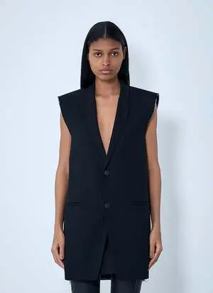 Rick Owens Sleeveless Tailored Blazer - Black