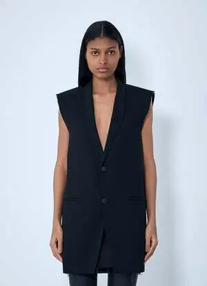 Rick Owens Sleeveless Tailored Blazer - Black
