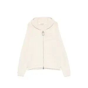JW Anderson Cable Knit Shawl Collar Cardigan - White