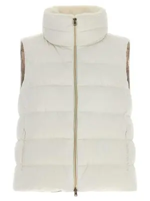 Herno Technical Satin Vest - White