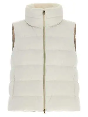 Herno Technical Satin Vest - White