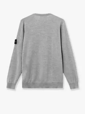 Stone Island Wool Sweater With Side Logo Patch - Multicolor