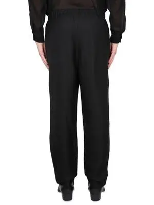 Saint Laurent High Waist Elasticated Trousers