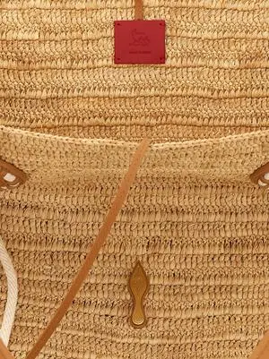 CHRISTIAN LOUBOUTIN Venus Basket Large Shopping Bag - Cream
