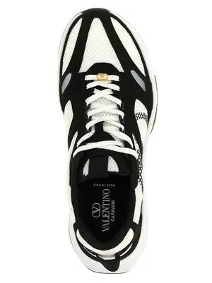 Valentino Garavani Mesh Suede Sneakers - Multicolor