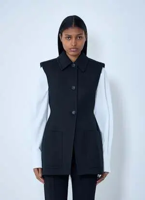 Sportmax Sleeveless Tailored Vest - Black