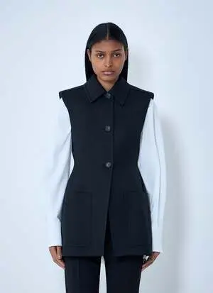 Sportmax Sleeveless Tailored Vest - Black
