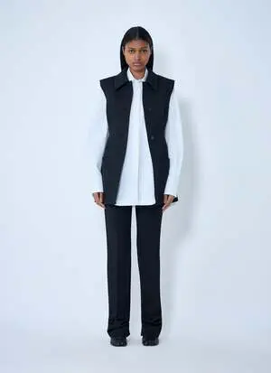 Sportmax Sleeveless Tailored Vest - Black