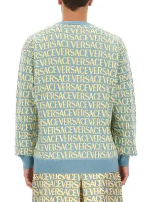 Versace Allover Logo Jersey