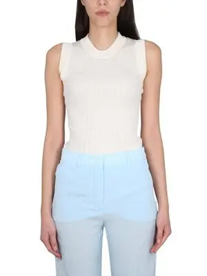Max Mara Cotton Tank Top - White