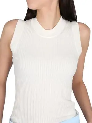 Max Mara Cotton Tank Top - White