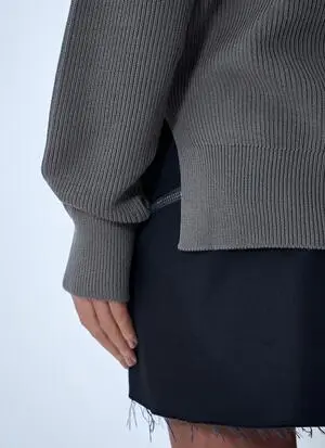 Rick Owens Ribbed Knit Sweater