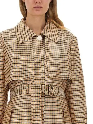 LANVIN Belted Trench Coat - Multicolor