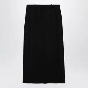 TOTEME Maxi Skirt In Wool Blend - Black