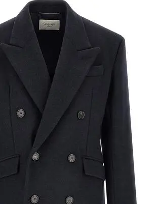 Saint Laurent Double-breasted Coat