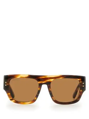 Gucci Square Sunglasses - Brown