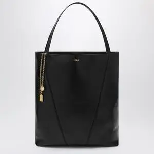 Chloé Large Black Spin Tote Bag - Blue