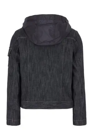 Moncler Denim Hooded Jacket - Multicolor