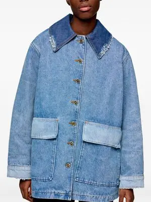 GANNI Patchwork Denim Jacket