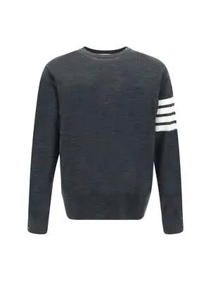 Thom Browne Virgin Wool Sweater - Gray