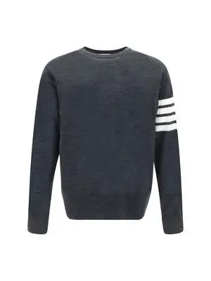 Thom Browne Virgin Wool Sweater - Gray