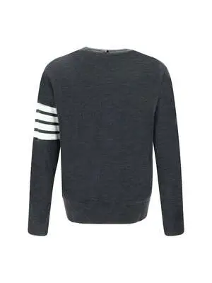 Thom Browne Virgin Wool Sweater - Gray