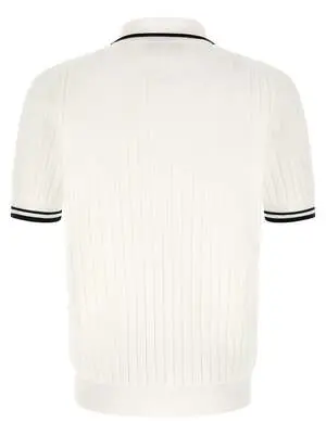 Dolce & Gabbana Flat Ribbed Polo Shirt