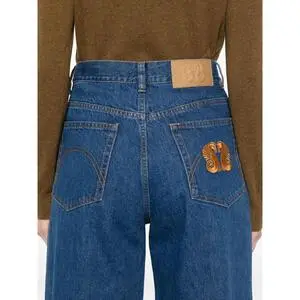 BLAZÉ MILANO Denim Wide-leg Jeans - Blue