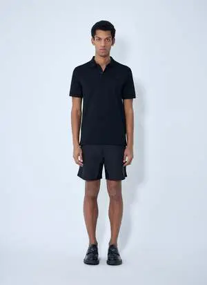 Prada Logo Motif Polo Shirt