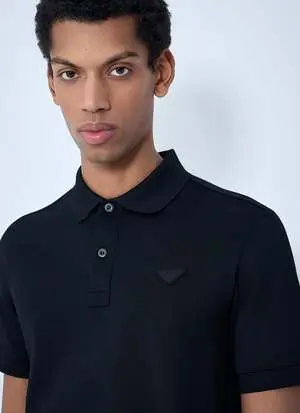 Prada Logo Motif Polo Shirt