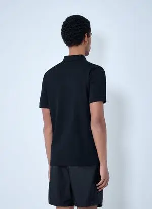 Prada Logo Motif Polo Shirt - Black