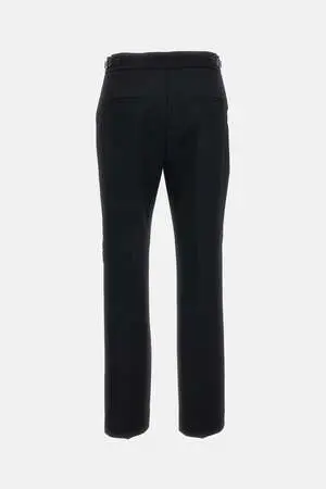 Max Mara Slim-fit Stretch Double Wool Canvas Trousers
