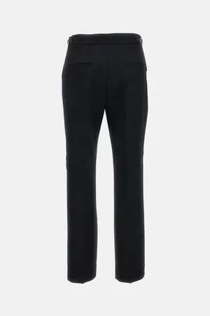Max Mara Slim-fit Stretch Double Wool Canvas Trousers - Multicolor