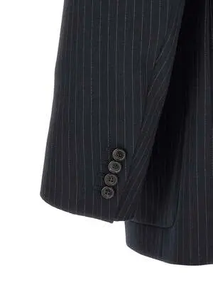 Saint Laurent Pinstriped Double-breasted Blazer