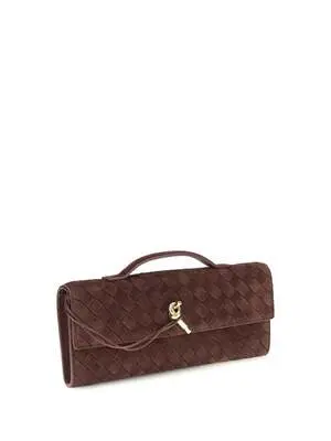 Bottega Veneta Andiamo Clutch - Brown