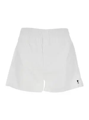 AMI Paris Cotton Shorts With Elasticated Waist - Multicolor