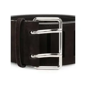 Alaïa Suede Cut-out Belt - Brown