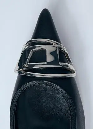 DIESEL® D-venus Sb Leather Pumps - Black
