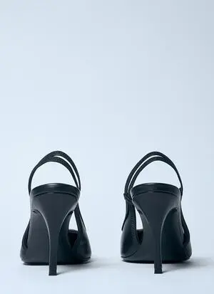DIESEL® D-venus Sb Leather Pumps - Black