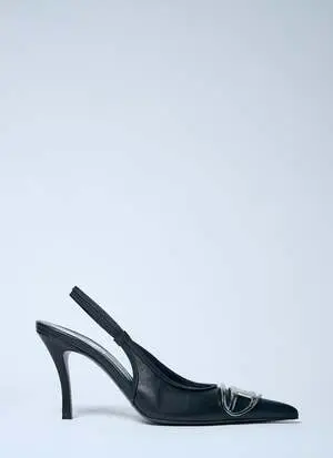 DIESEL® D-venus Sb Leather Pumps - Black