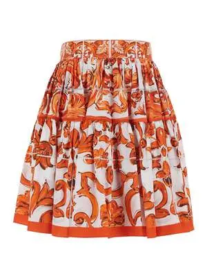 Dolce & Gabbana Maiolica Skirt - Multicolor