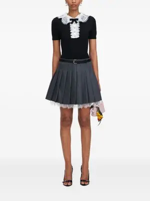 SELF-PORTRAIT Lace Collar Top