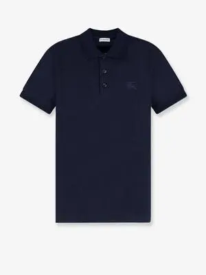 Burberry Burberry Men Cotton Polo Shirt With Embroidered Logo Multicolor