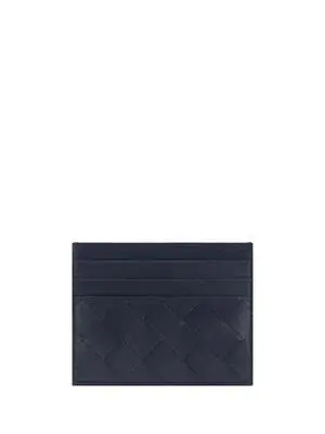 Bottega Veneta Leather Card Holder - Brown