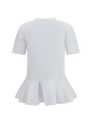Alaïa Cotton Jersey Crinoline T-shirt - White