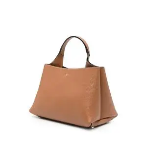 TOD'S Calf Leather Tote Bag - Brown