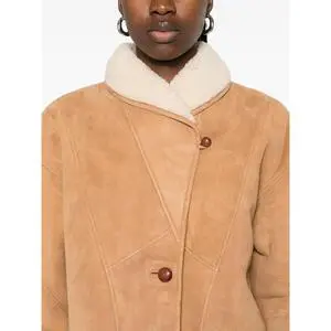 BLAZÉ MILANO Sheepskin Shearling Jacket - Brown