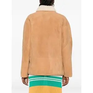 BLAZÉ MILANO Sheepskin Shearling Jacket - Brown