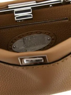 Fendi Peekaboo Mini Handbag - Cream