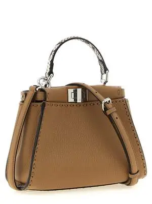 Fendi Peekaboo Mini Handbag - Cream